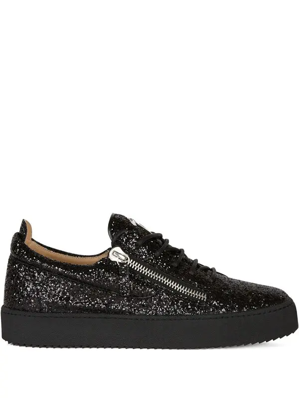 GIUSEPPE ZANOTTI Frankie Glitter Low-top Sneakers - Black