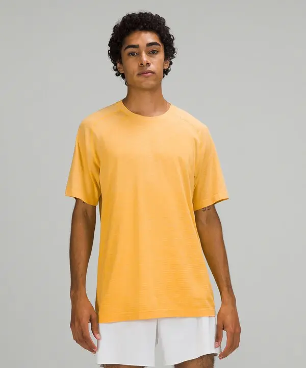 Lululemon Metal Vent Tech Short-sleeve Shirt 2.0 - Ocean Air/wheat Yellow