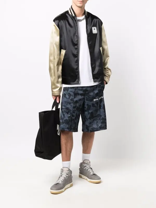 Palm Angels Pxp Colour-block Bomber Jacket