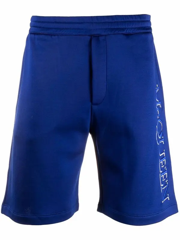 Alexander McQueen Logo-embroidered Track Shorts