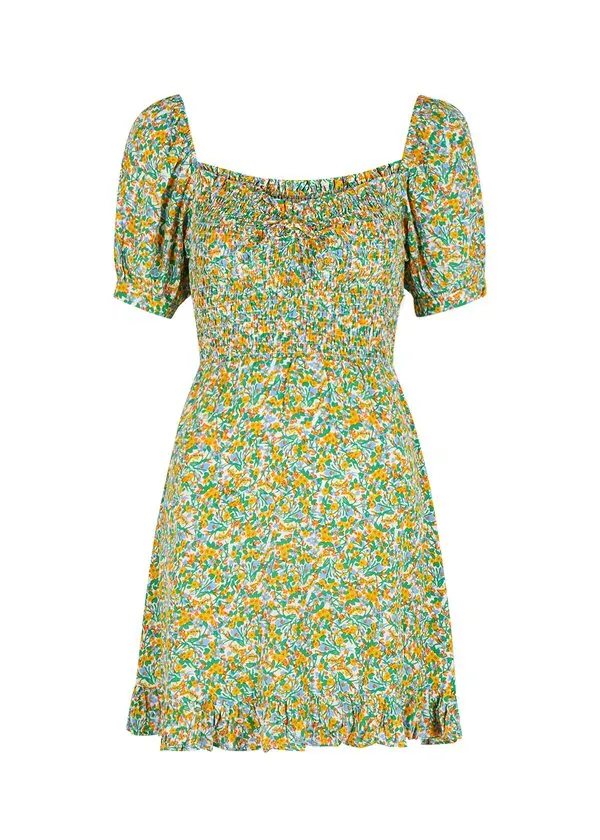 faithfull the brand donna mini dress FAITHFULL Donna Mini Dress in Tilde Floral