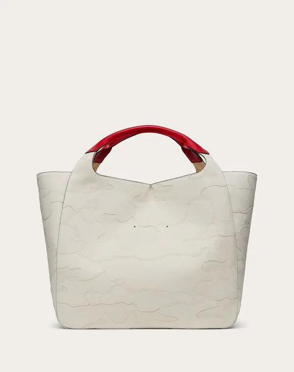 Valentino Garavani Large 07 Camouflage Edition Atelier Tote Bag In 