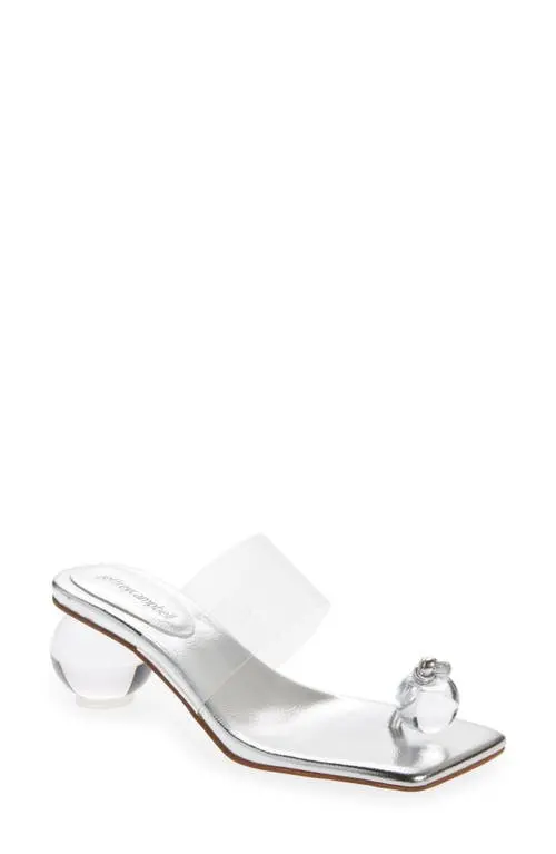 Jeffrey Campbell Latus Sandal - Silver Clear