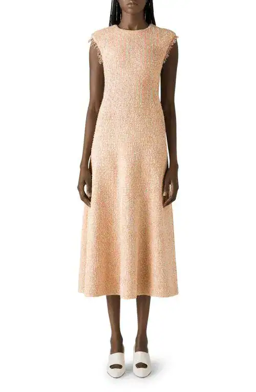 green emerald velvet dress Flare Skirt in Boucle Alpaca at Atelier Delphine Bean / Xs
