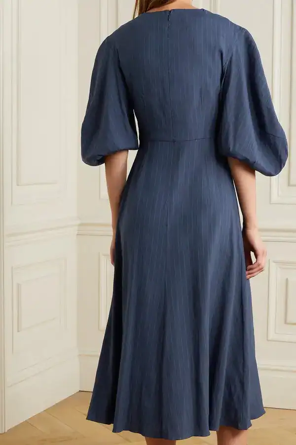 serena linen dress Serena V-Neck Linen Dress