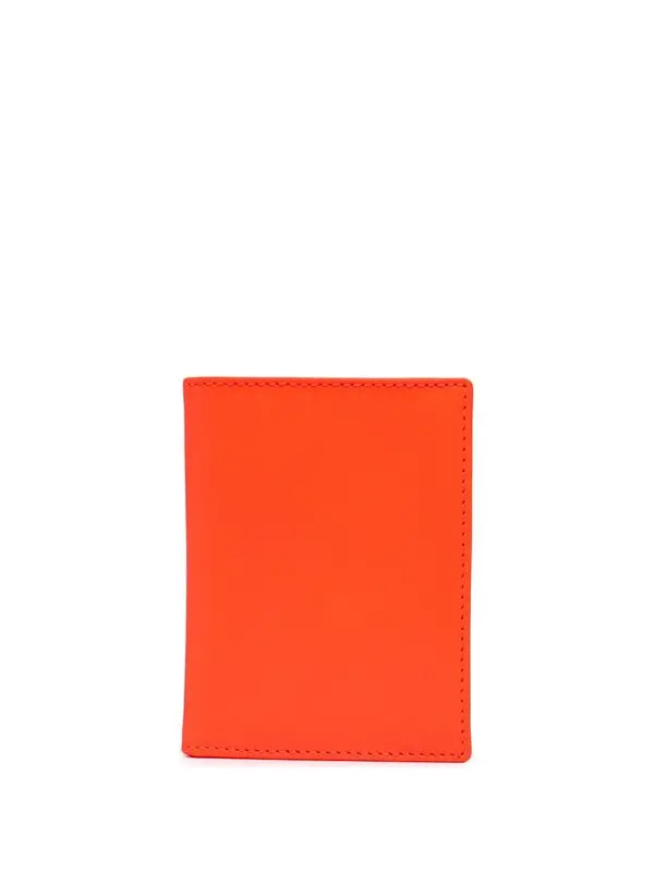Comme Des Garçons Colour-block Cardholder Wallet - Orange
