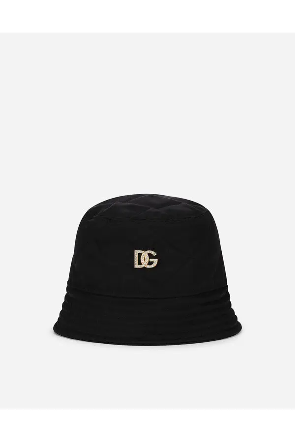Dolce & Gabbana Nylon Bucket Hat With Dg Crystal  display picture 1