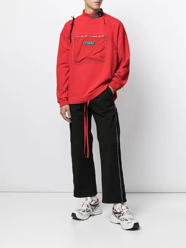 Iceberg Logo-patch Cotton-blend Sweatshirt