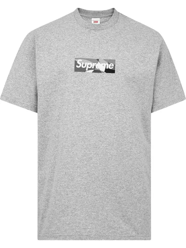 Supreme X Emilio Pucci Box Logo Crewneck T-shirt - Grey