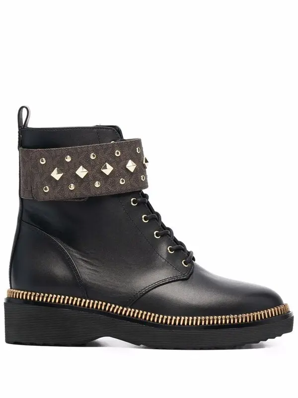 Michael Kors Haskell Studded Leather Boots