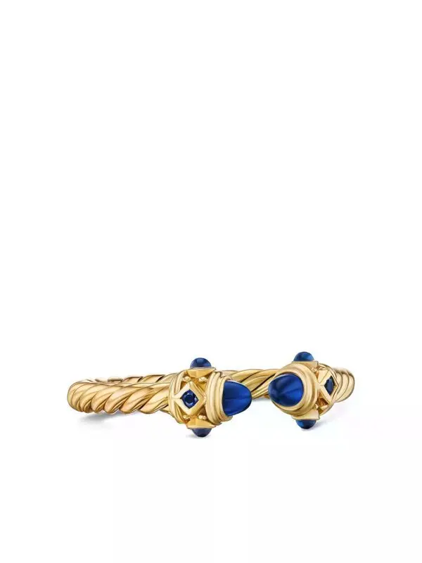 David Yurman 18kt Yellow Renaissance Sapphire Ring - Gold