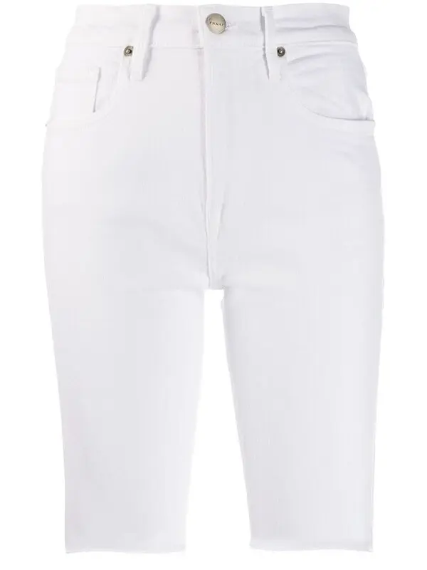FRAME Le Vintage Bermuda Shorts - White
