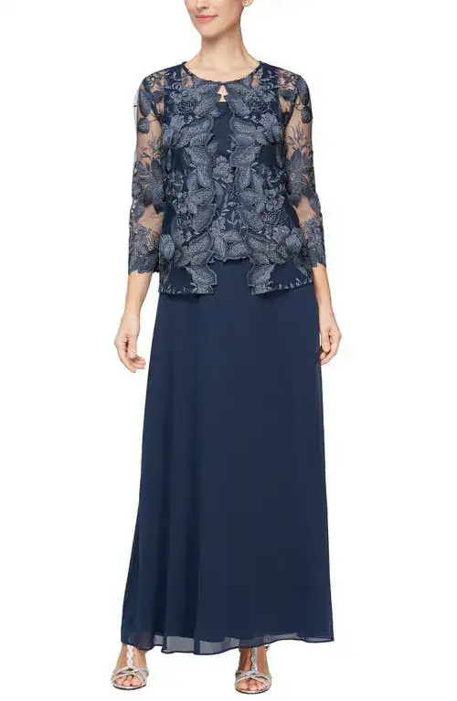 alex evenings mock two piece dress Green Mermaid Lace Top V Neck Long Prom Dresses, Evening Dresses, PL500