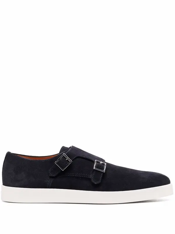 Santoni Double-buckle Monk Shoes