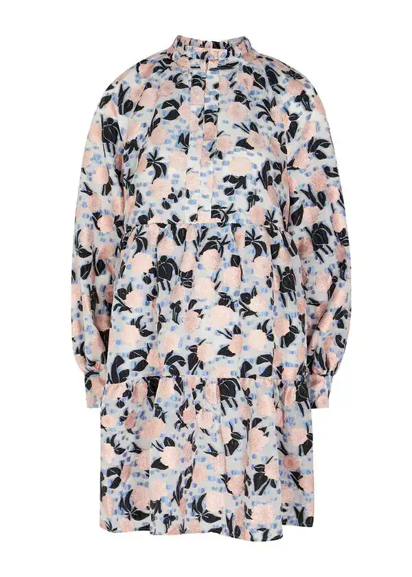 stine goya jasmine floral organza dress STINE GOYA Jasmine Floral-Jacquard Organza Mini Dress