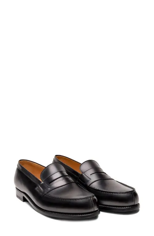 J.M. WESTON 180 Penny Loafer - Black