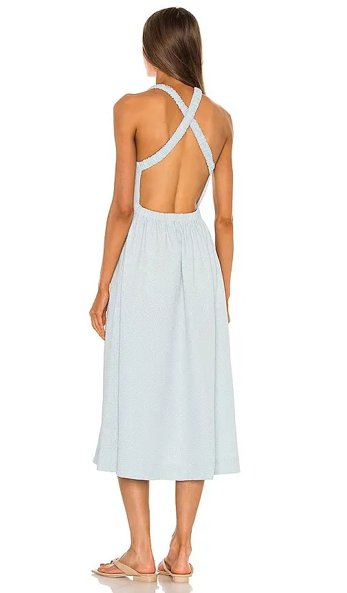 Lpa Adalyn Dress In Baby Blue In Powder Blue 72% Off Editorialist