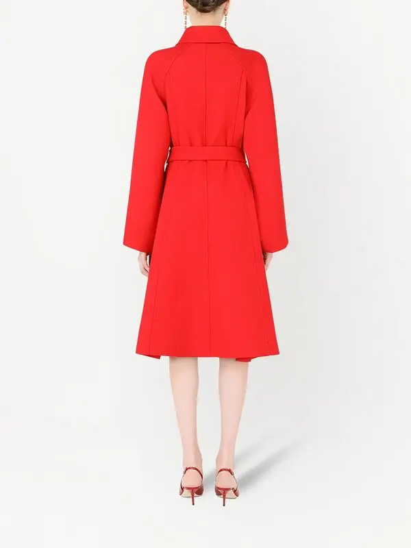 Dolce & Gabbana Belted A-line Trench Coat