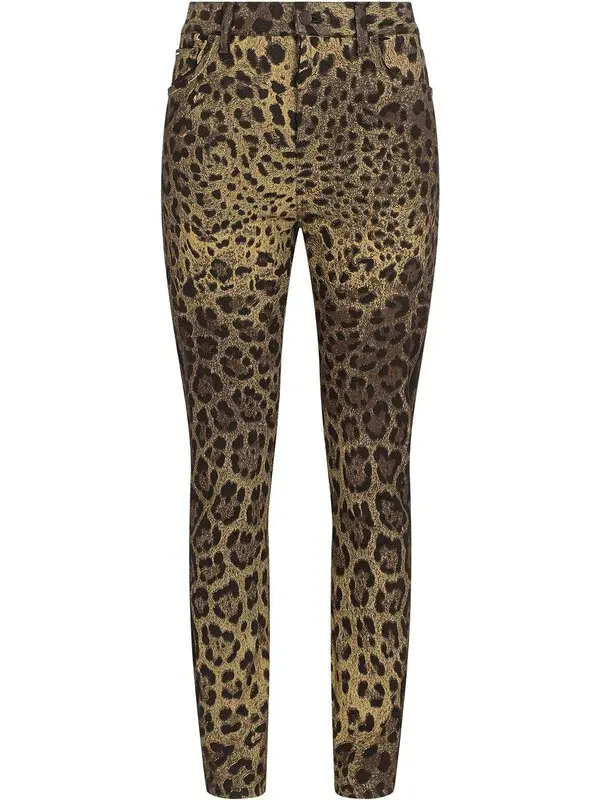 Dolce & Gabbana Leopard-print Skinny Jeans