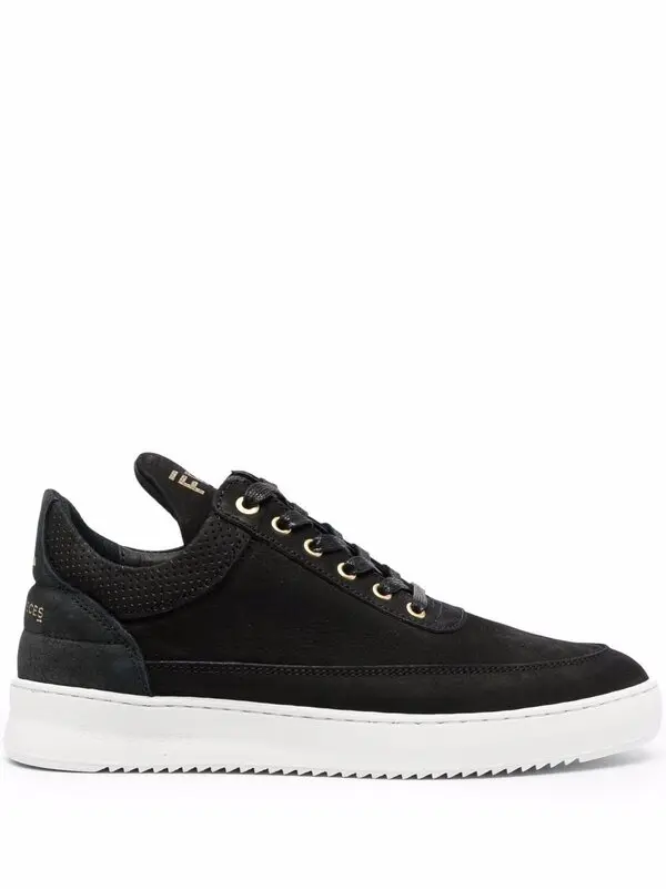 Filling Pieces Logo Low-top Sneakers - Black