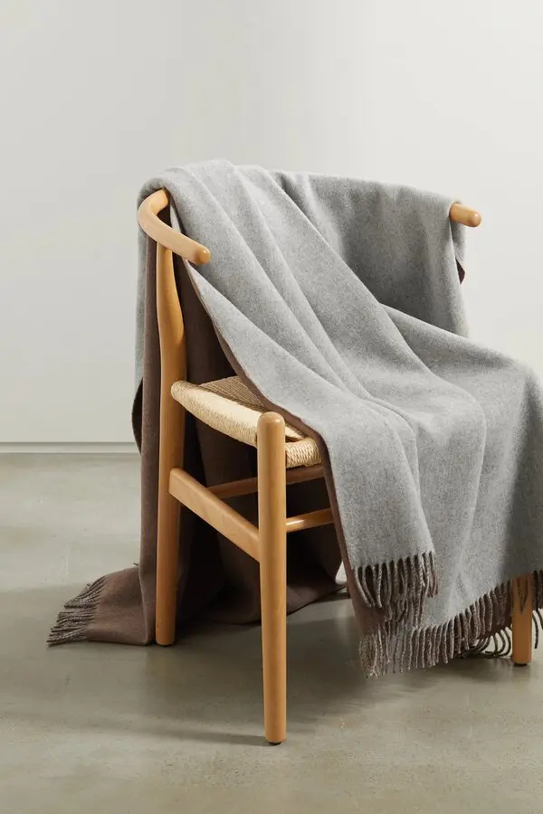Brunello Cucinelli Two-tone Cashmere Blanket - Brown