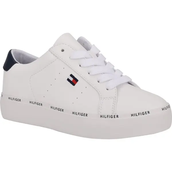 Tommy Hilfiger Henissly Low Top Sneaker - White Faux Leather