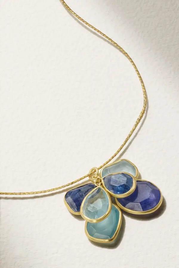 PIPPA SMALL 18-karat And Multi-stone Necklace - Gold