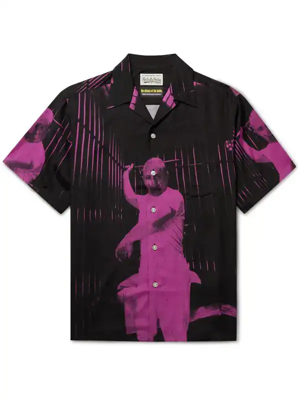 Wacko Maria The Silence Of The Lambs Camp-Collar Printed Woven