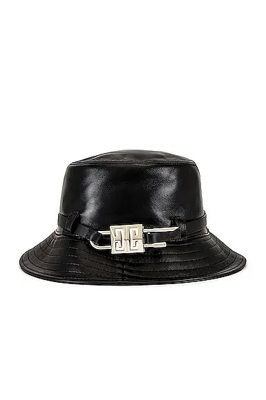 Givenchy Lock Leather Bucket Hat In Black - 20% Off  display picture 1