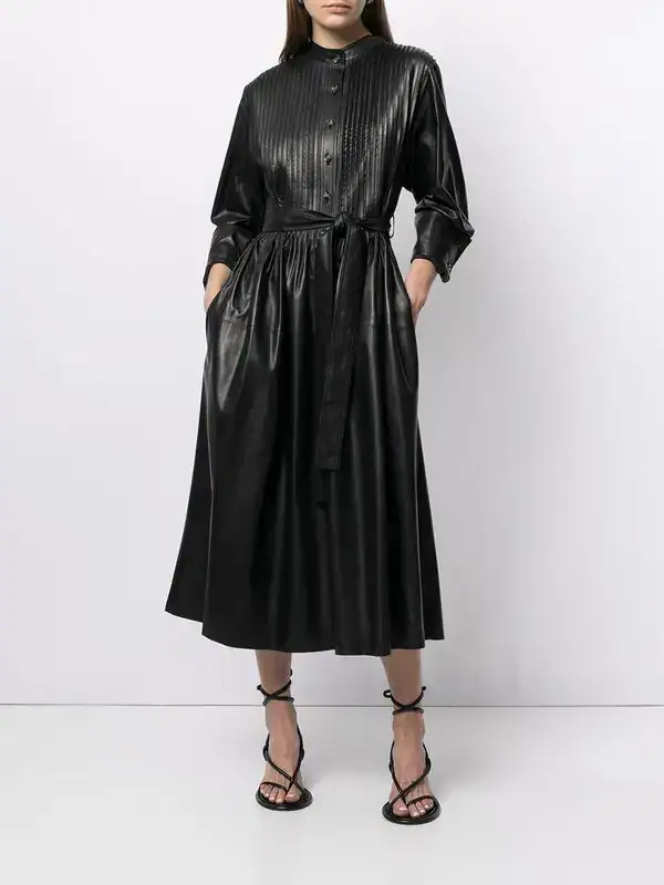 proenza schouler leather dress Buy Pintuck - Black At 74% Off Jacquard dress