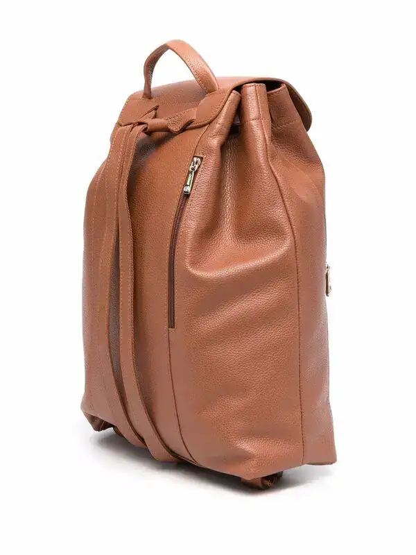 Longchamp Lambskin Leather Backpack Brown 30212782_60342622_600.jpg main image 2