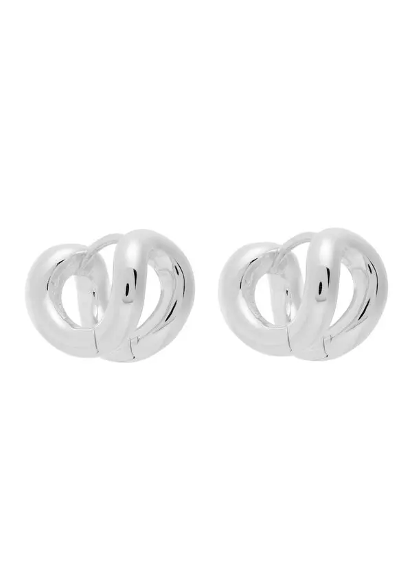 Lié Studio The Asta Sterling Hoop Earrings - Silver