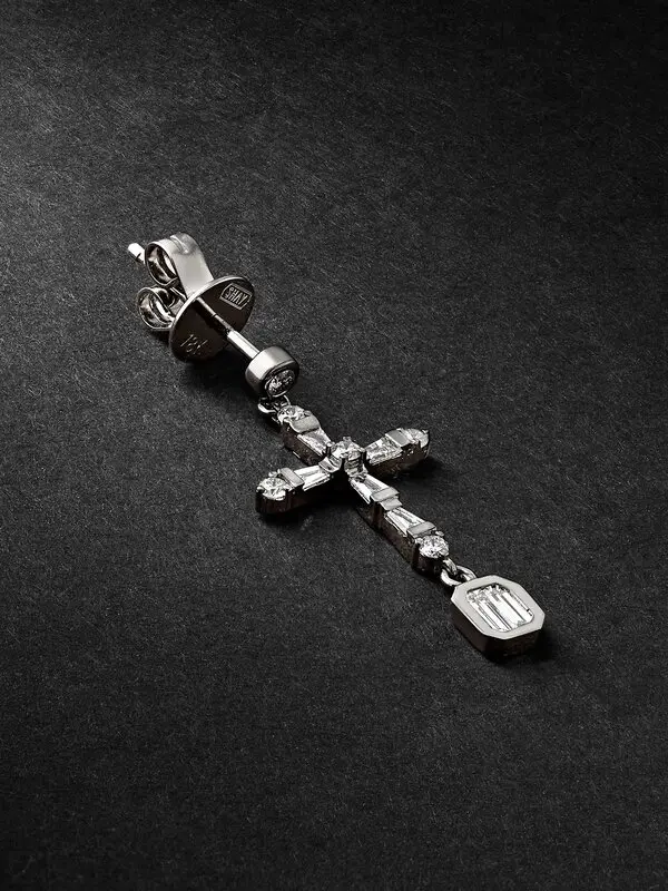 Shay White Gold Diamond Single Earring