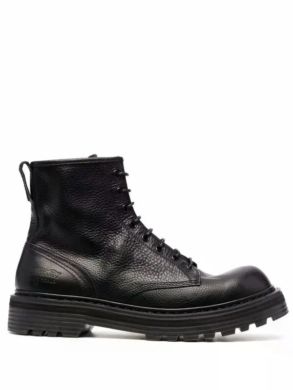 Premiata Leather Lace-up Ankle Boots