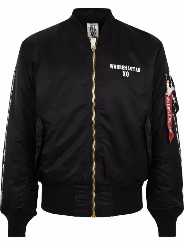 The Weeknd X Warren Lotas Xo Bomber Jacket - Black | Editorialist