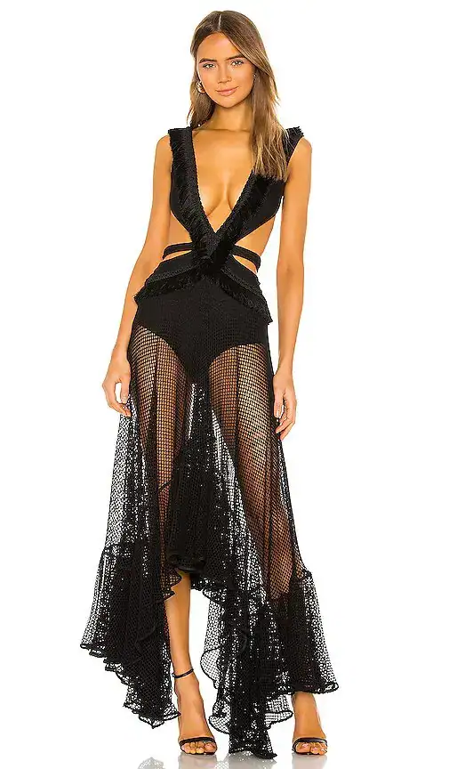 Patbo Camila Beach Dress - Black | Editorialist