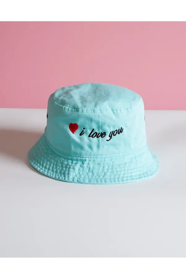 Cynthia Rowley I Love You Bucket Hat In Red - 21% Off  display picture 2