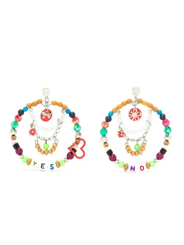 AMIR SLAMA Charms Mismatched Earrings