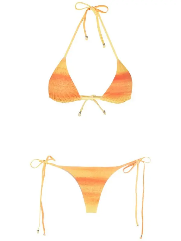 AMIR SLAMA Gradient-effect Bikini Set