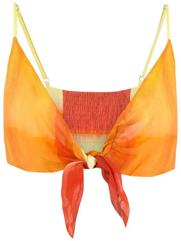 AMIR SLAMA Tie-fastening Cropped Top