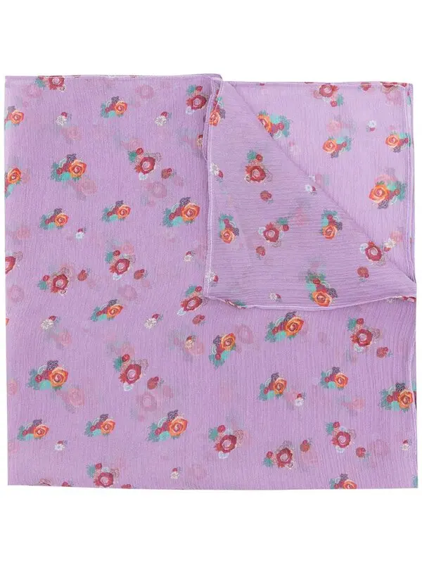 AMIR SLAMA Printed Silk Scarf