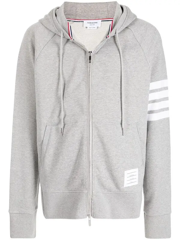 Thom Browne 4-bar Hoodie - Grey