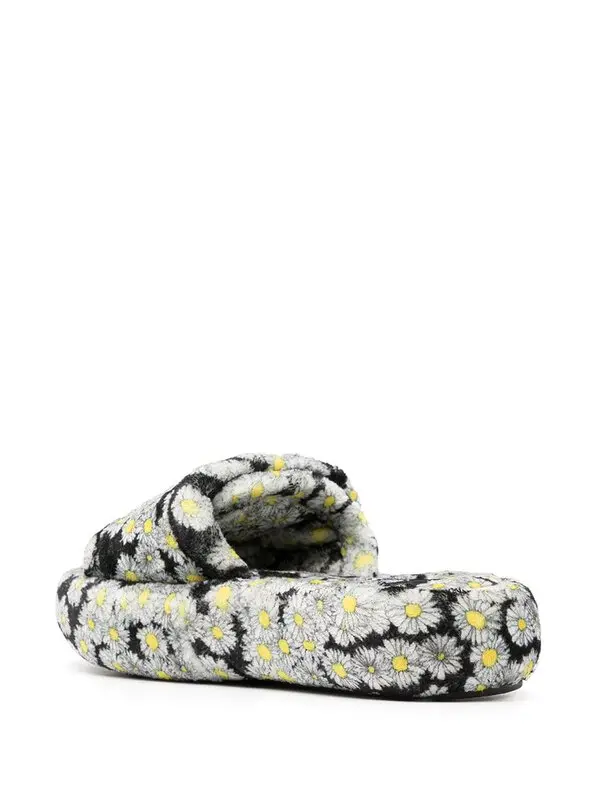 Natasha Zinko Floral-print Platform Slides