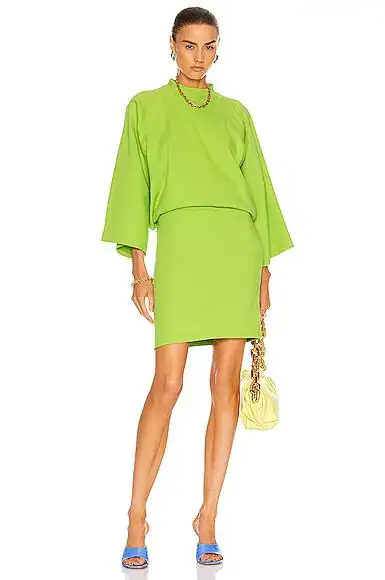 the attico green dress The Attico Mini Dress