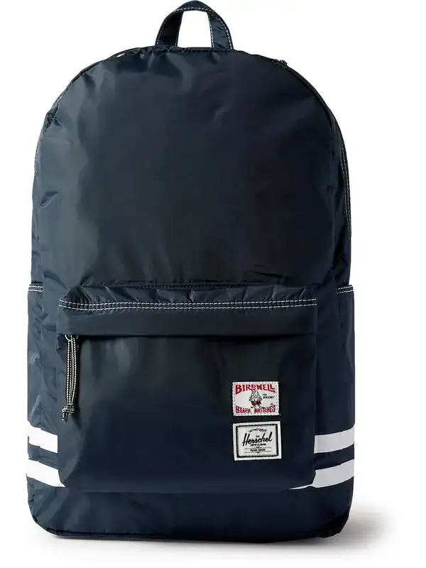 herschel backpack grey and blue strip Heritage – Border Stripe/Tan Synthetic L Shown on Herschel Supply Co. Birdwell Striped