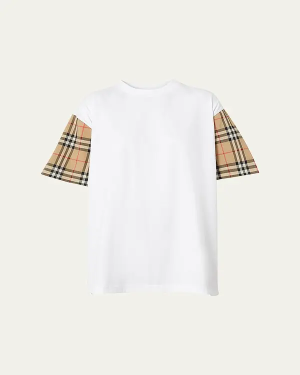 Burberry Oversized Vintage Check T-shirt - White