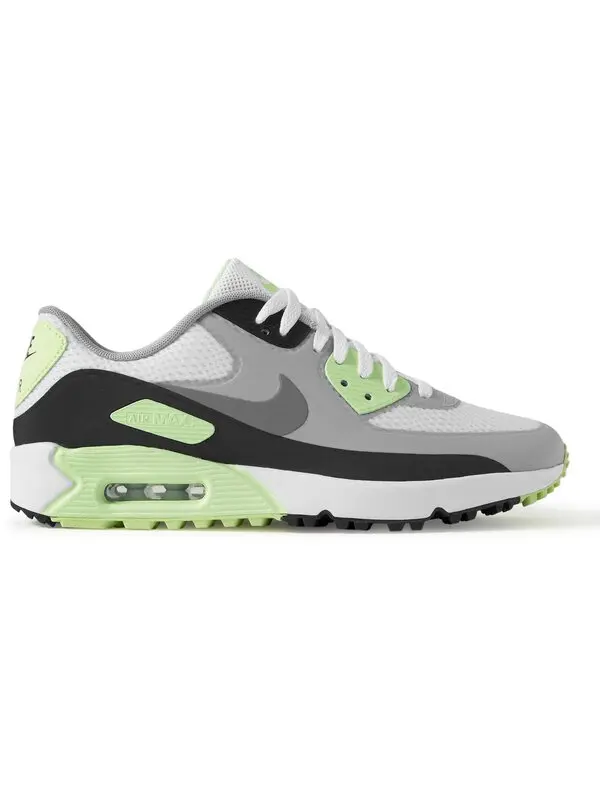 Nike Air Max 90 G Coated-Mesh Golf Shoes Us 9 In White - 30% Off 