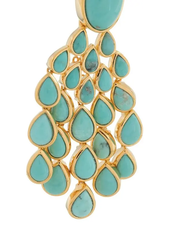AURÉLIE BIDERMANN Cherokee Turquoise Drop Earrings