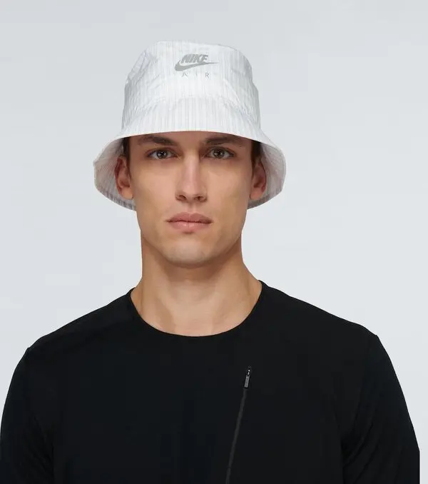 Nike Kim Jones X Striped Bucket Hat In White 31% Off Editorialist - Technical View