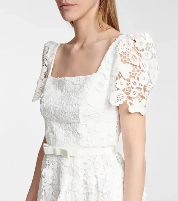 slim fit dress slacks All Mine White Lace Mini Dress main image 1